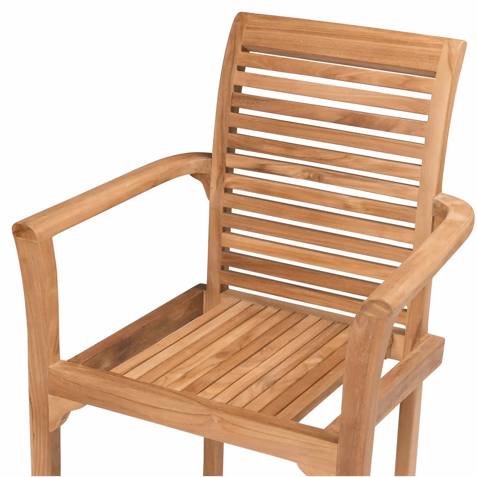 Durable Outdoor A-Grade Teak Dining Chairs for Stylish Patio