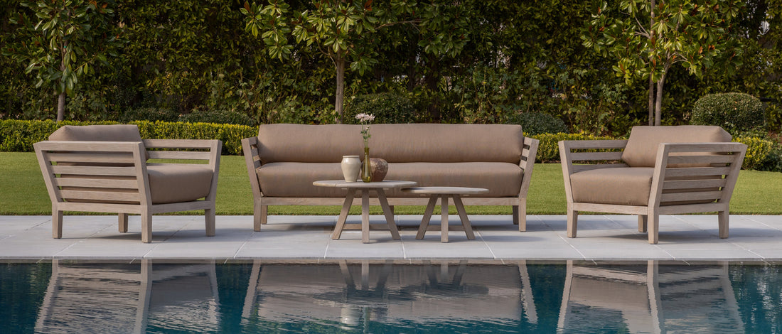 Weathered A-Grade Teak Outdoor Furniture for Durable Patio